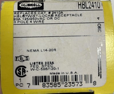 Receptacles & Outlets - 250V Twist Lock