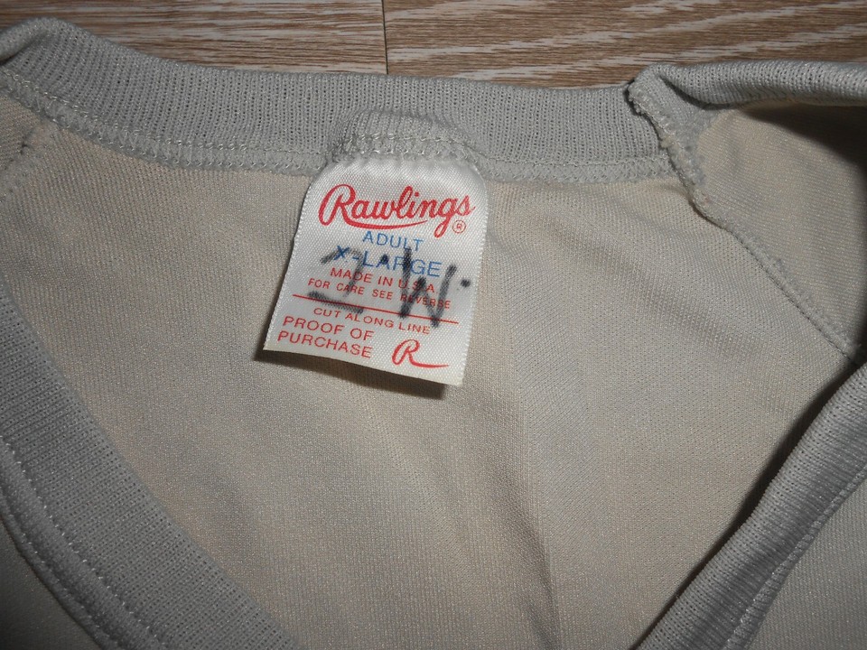 NEW YORK METS RAWLINGS GREY VINTAGE MLB BASEBALL JERSEY 1970'S 3B2 | eBay