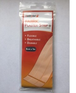 Masterplast Fabric Plaster Strip 6cm x 1m Flexible Breathable Durable ...