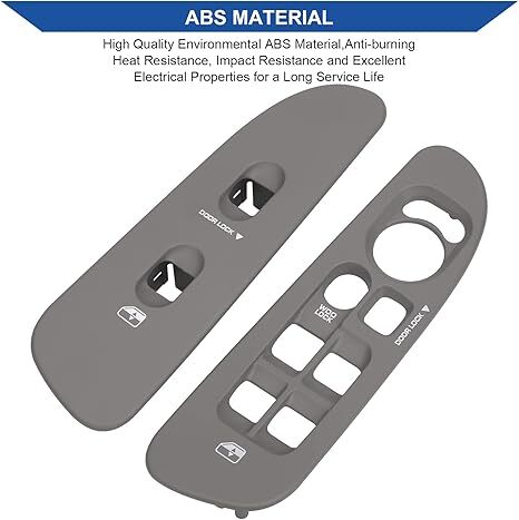 Window Control Switch Panel +Taupe Bezel 2pcs for 02-09 Dodge Ram 1500 ...