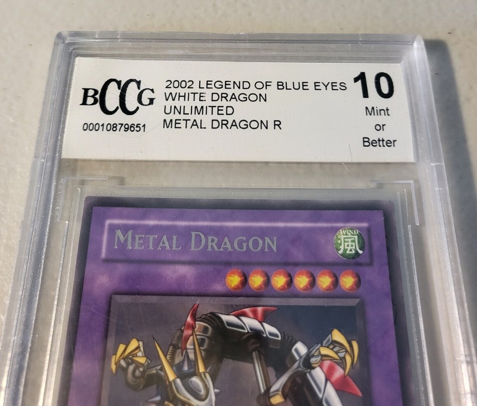 Metal Dragon LOB-102 *BCCG 10 - Mint Or Better* Graded Vintage Yugioh ...