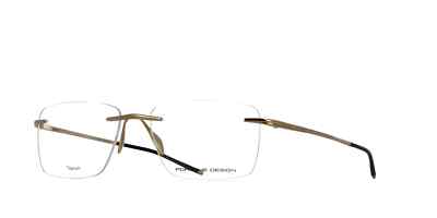 Porsche Design P8362 D Shiny Gold Rimless Titanium Frame - Men | eBay