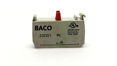 Baco 33D01 Normally Closed Contact Block | eBay