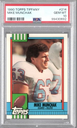 Mike Munchak 1990 Topps Tiffany #214 PSA 10 | eBay