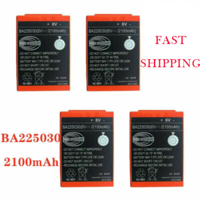 4 Pack 2100mAh Rechargeable HBC Radiomatic Battery BA225030 6V Remote ...