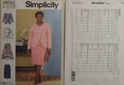 Simplicity- 9553 - Women's Jacket and Skirts | eBay