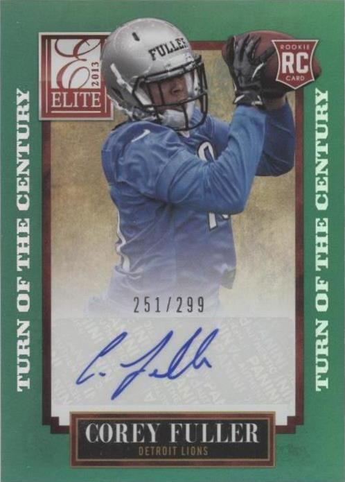2013 Panini Elite - Rookie Corey Fuller #121 Turn of the Century Rookie ...