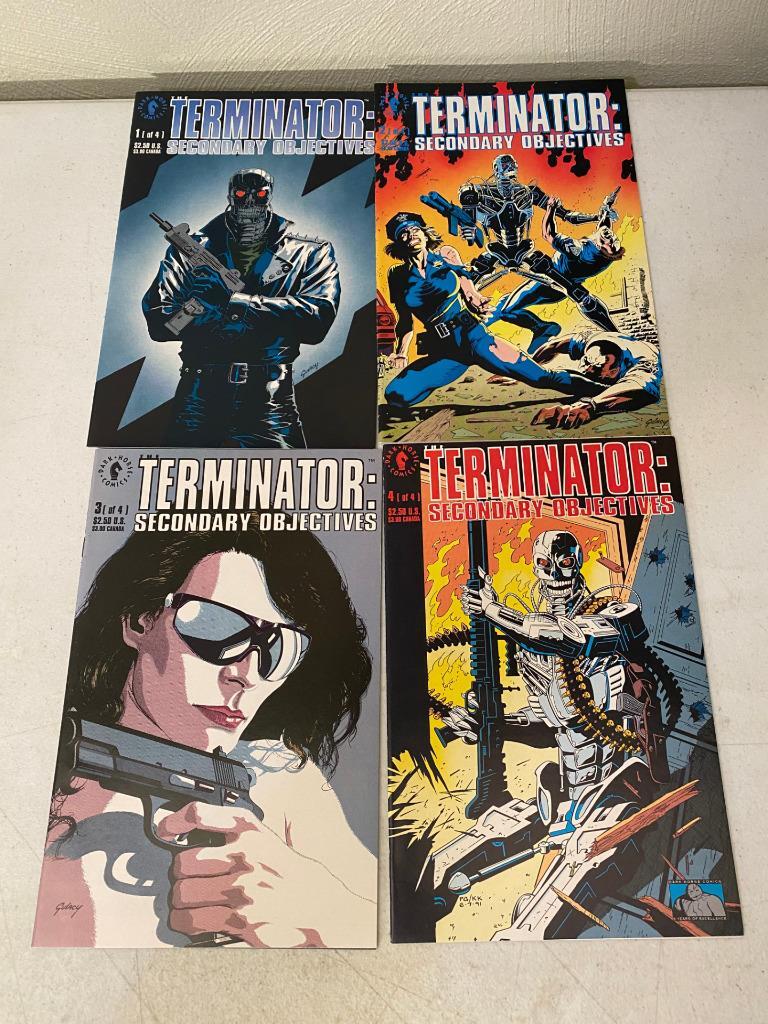 The Terminator Secondary Objectives #1 2 3 4 (1991) Dark Horse Comics ...