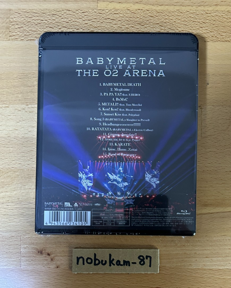 BABYMETAL LIVE AT THE O2 ARENA Standard Edition Blu-ray Japan | eBay