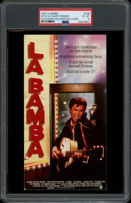 LA BAMBA / 1987 UK Premiere Movie Ticket, Lou Diamond Phillips film ...