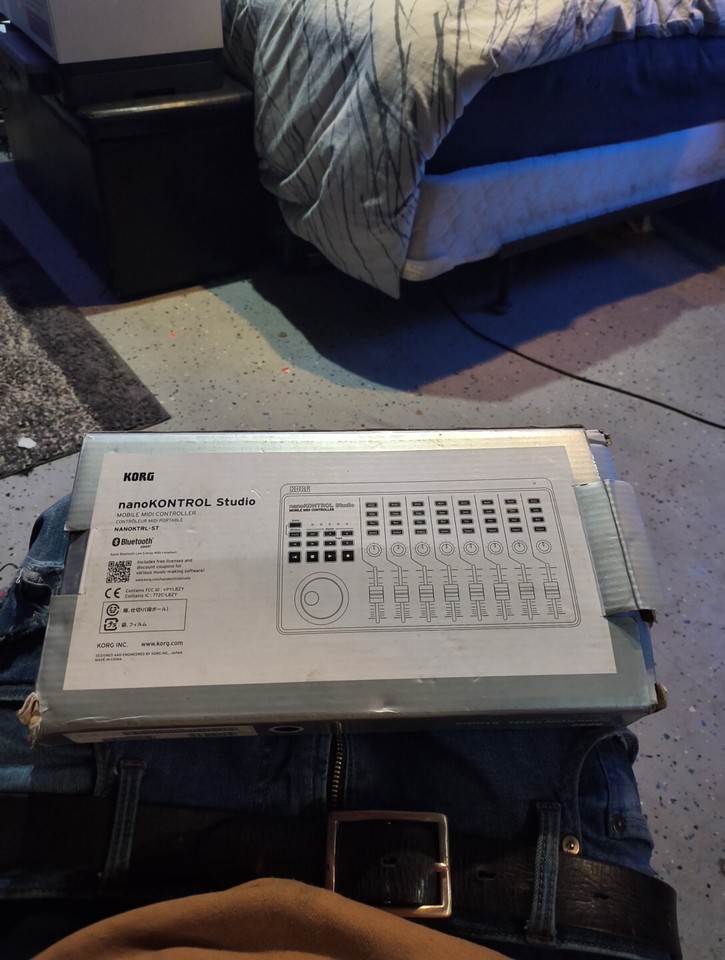 Korg nanoKONTROL Studio Mobile Midi Controller Mint Bluetooth Jog Wheel ...