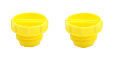 2 x AL-KO Secure Wheel Dust Cap Lock Receiver Yellow Plug Genuine ALKO ...