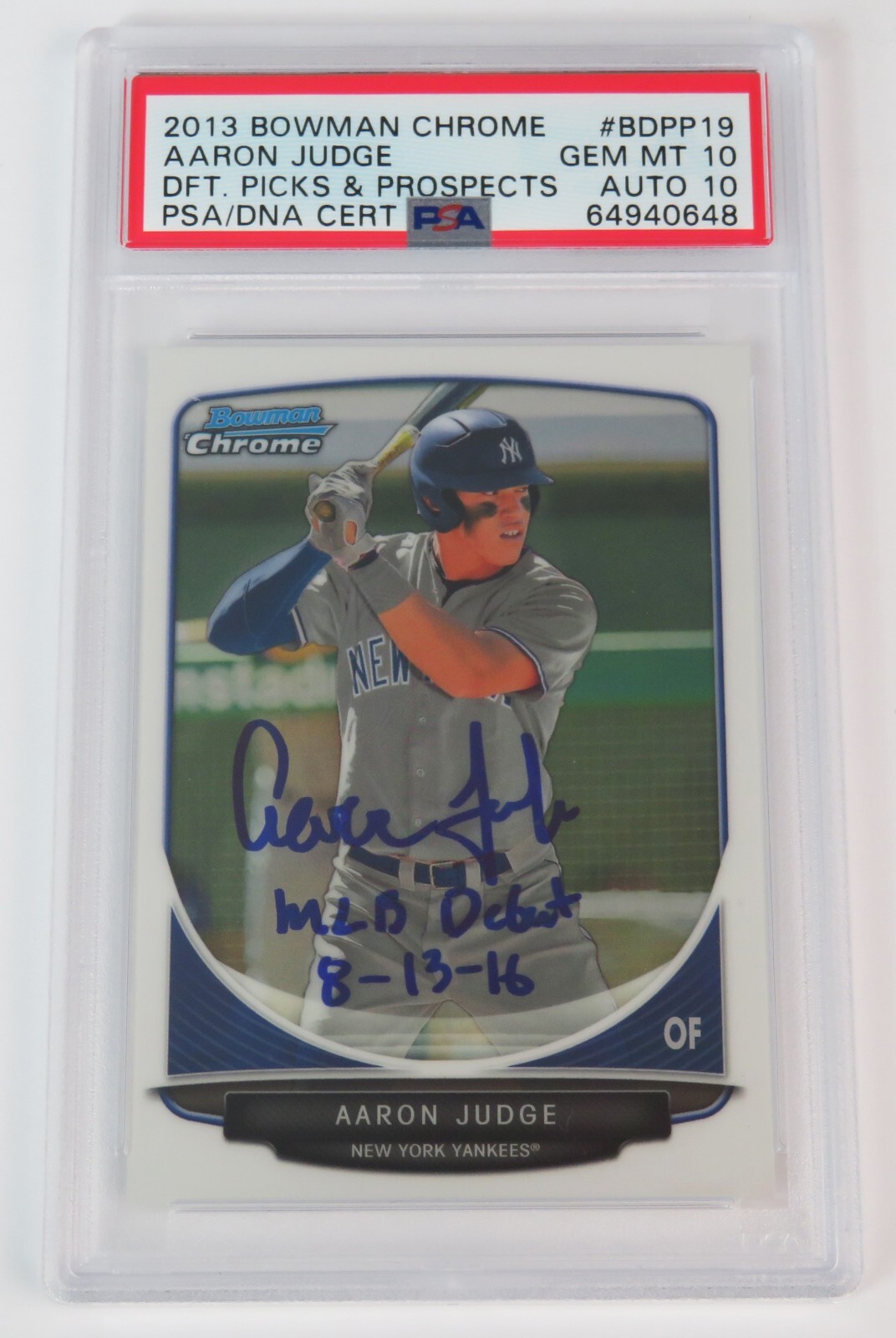 Aaron Judge Autographed Memorabilia | Signed Photo, Jersey ...