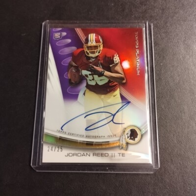 #24/25 Jordan Reed rookie Auto 2013 Topps Platinum Washington RC ...