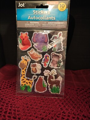 Jot 10 Set Lazer Baby Animals Stickers Pack! Brand New! Sparkly! | eBay