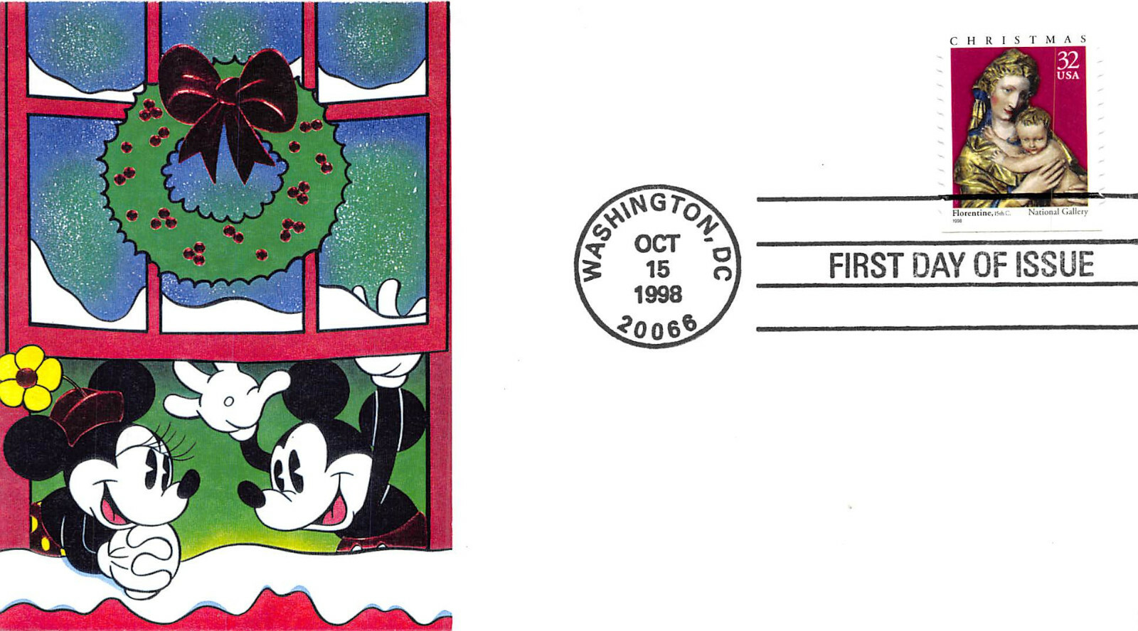 3244 32c Madonna and Child Eric Wile laser cachet [211424] | eBay