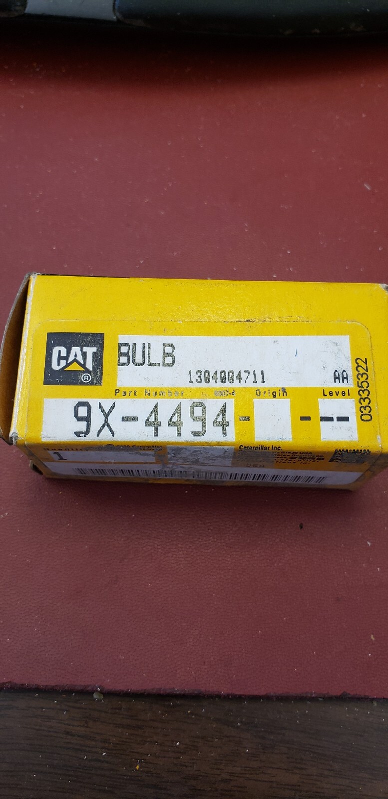 NEW OEM CAT 9X-4494 BULB BRAND NEW IN BOX ( F1-4C) | eBay