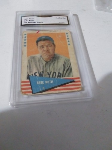 1961 Fleer Baseball Greats - Babe Ruth #75 for sale online | eBay