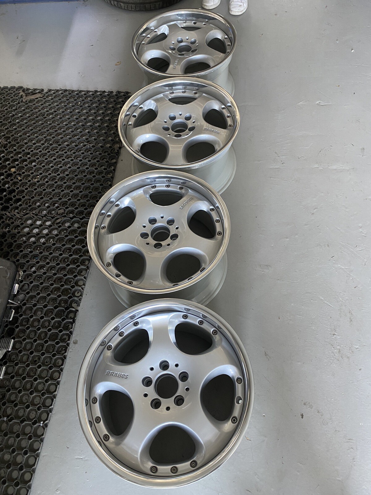 4xOEM Mercedes Brabus Monoblock IV alloy wheels 10Jx18" ET40 original ...