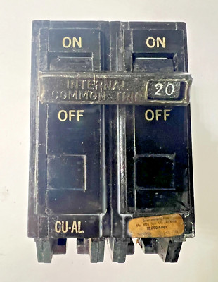 General Electric THQB2120 Circuit Breaker 20A 2-Pole 120/240VAC | eBay