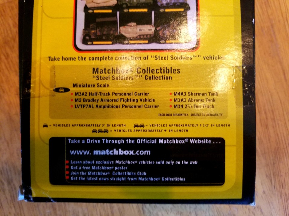 2000 Matchbox Collectibles Steel Soldiers LVTP7A1 Amphibious Personnel ...