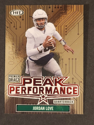 2020 Sage Hit Peak Performance Silver Jordan Love #PK-JL Rookie RC | eBay