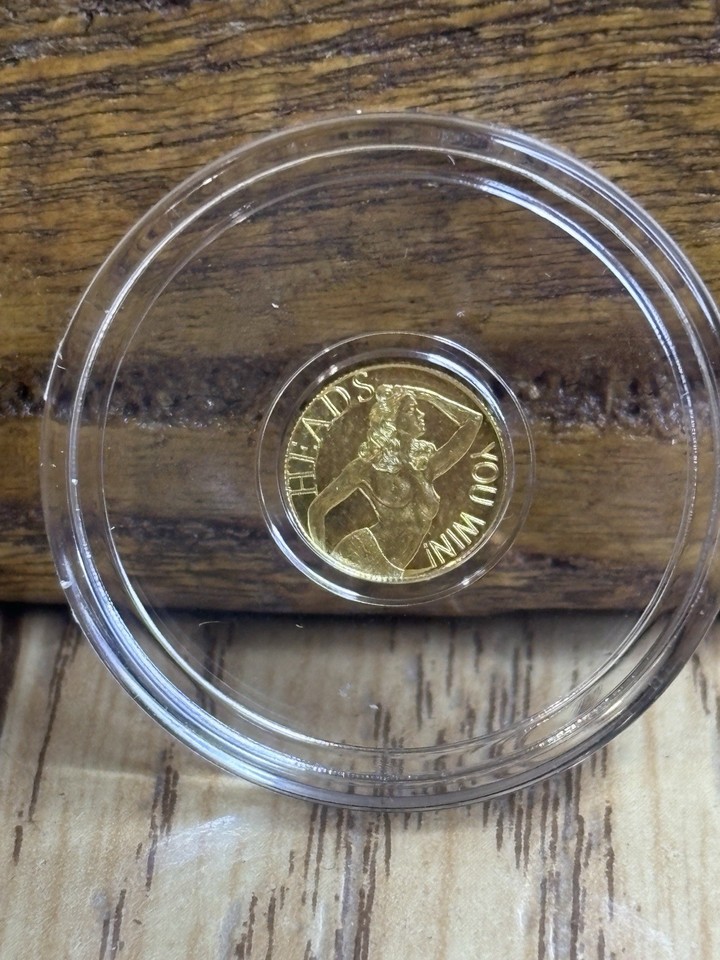 1/4 Gram Gold Round, Heads You Win Tails You Win Coin Toss | eBay