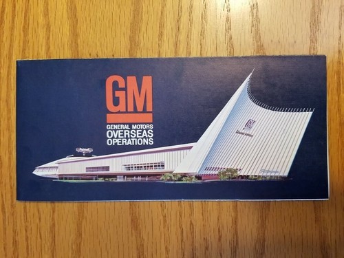 GENERAL MOTORS Brochure Folder 1965 Worlds Fair GM Overseas Operations ...
