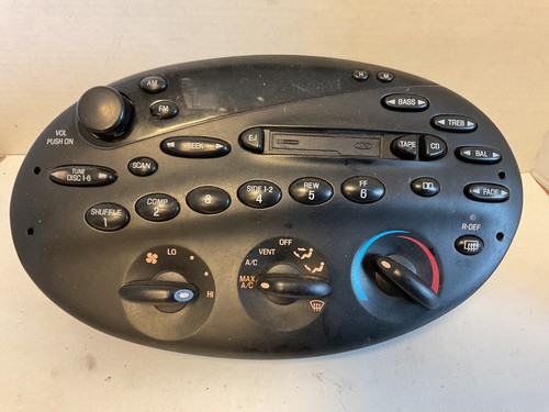 1998-99 FORD TAURUS AM/FM RADIO CASSETTE PLAYER WITH TEMP CONTROLS | eBay