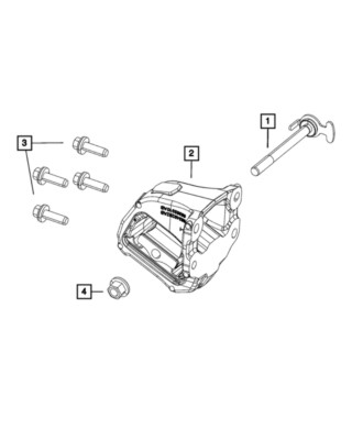 New Genuine Ram Engine Mount Motor Isolator (2019-2024) OE 68505095AA ...