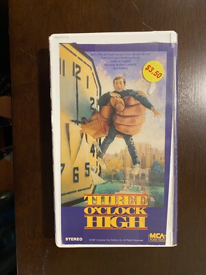 THREE O'CLOCK HIGH 1987 - MCA HOME VIDEO (VHS) - Very Rare - Cult ...