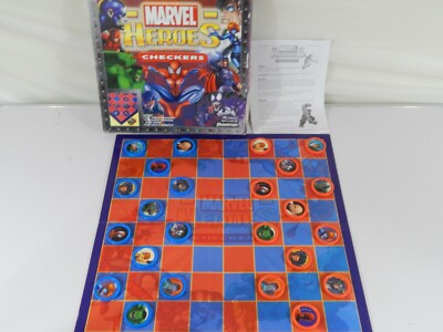 Marvel Heroes Checkers Set 2003 by Pressman *Complete* | eBay