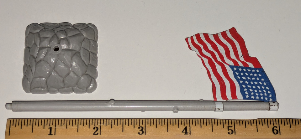Marx 48 Star Flag Pole & Base Vintage Western Playset Accessories Lot ...