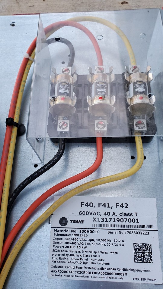 Trane TR200 VFD Drive 20HP - 15kW 380/460 VAC - 3 ph X13171907001 ...