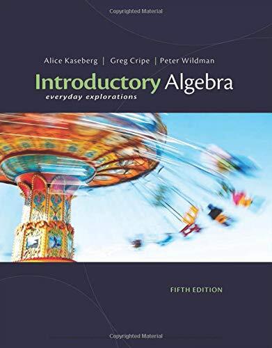Introductory Algebra : Everyday Explorations by Peter Wildman, Alice ...