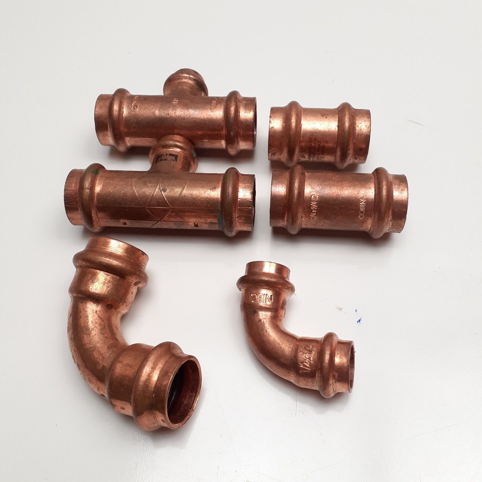 Lot Of 6 Viega, Nibco & Apollo ProPress 3/4" And 1/2" Fittings | eBay