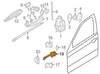 NEW BMW 3 E46 FRONT DOOR STOP CHECK STRAP 51217026384 7026384 ORIGINAL ...
