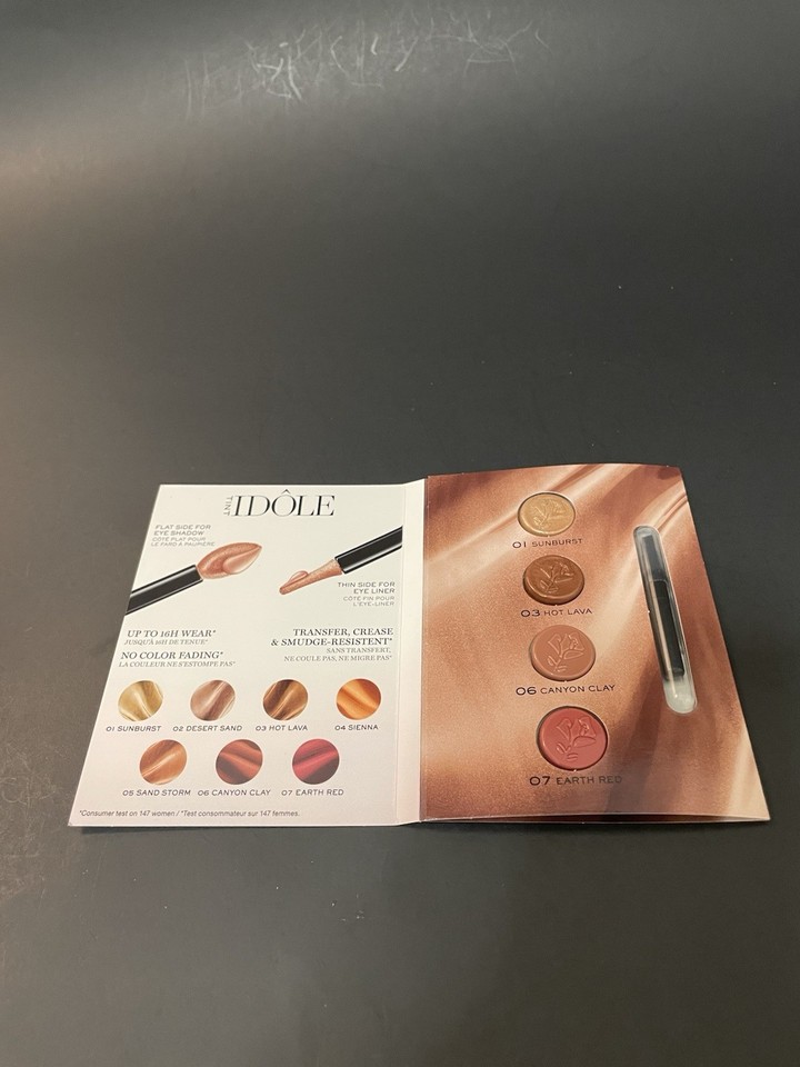 LANCÔME TINT : “IDOLE” : LIQUID EYE-BLUSHER SAMPLE CARD | eBay
