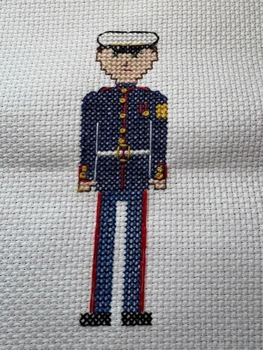 Navy Sailor- Marine - Army - Air Force finished cross-stitch - Military ...