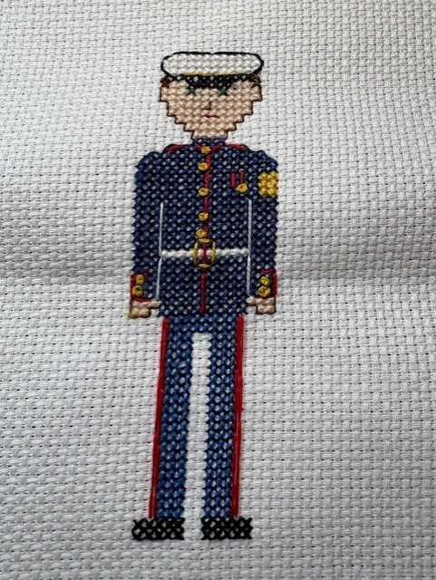 Navy Sailor- Marine - Army - Air Force finished cross-stitch - Military ...