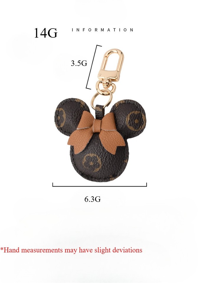 Cute Luxry Leather Keychain Gift - For Handbag, Purse, Backpack, Car ...