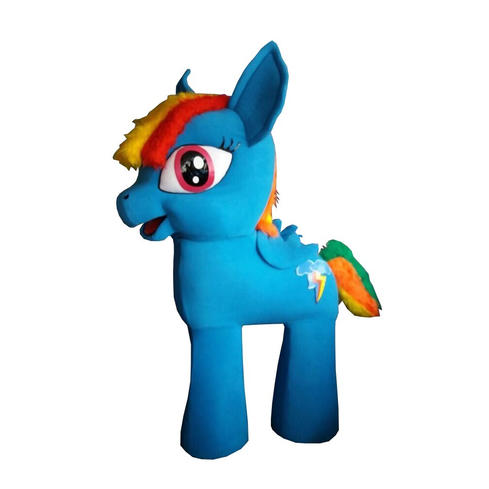 Rainbow Dash My Little Pony Mascot Costume Adult Halloween Party Event ...