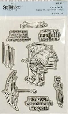 SPELLBINDERS CLEAR STAMPS ~CUTE BOOTS CODE STP-014-B17 | eBay Australia
