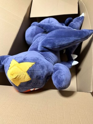 Large MEGA BIG Garchomp Pokemon Center LIMITED Plush Cushion Life Size ...