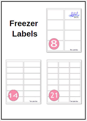 A4 White Matt Self Adhesive Printable Freezer Labels Frozen Food ...