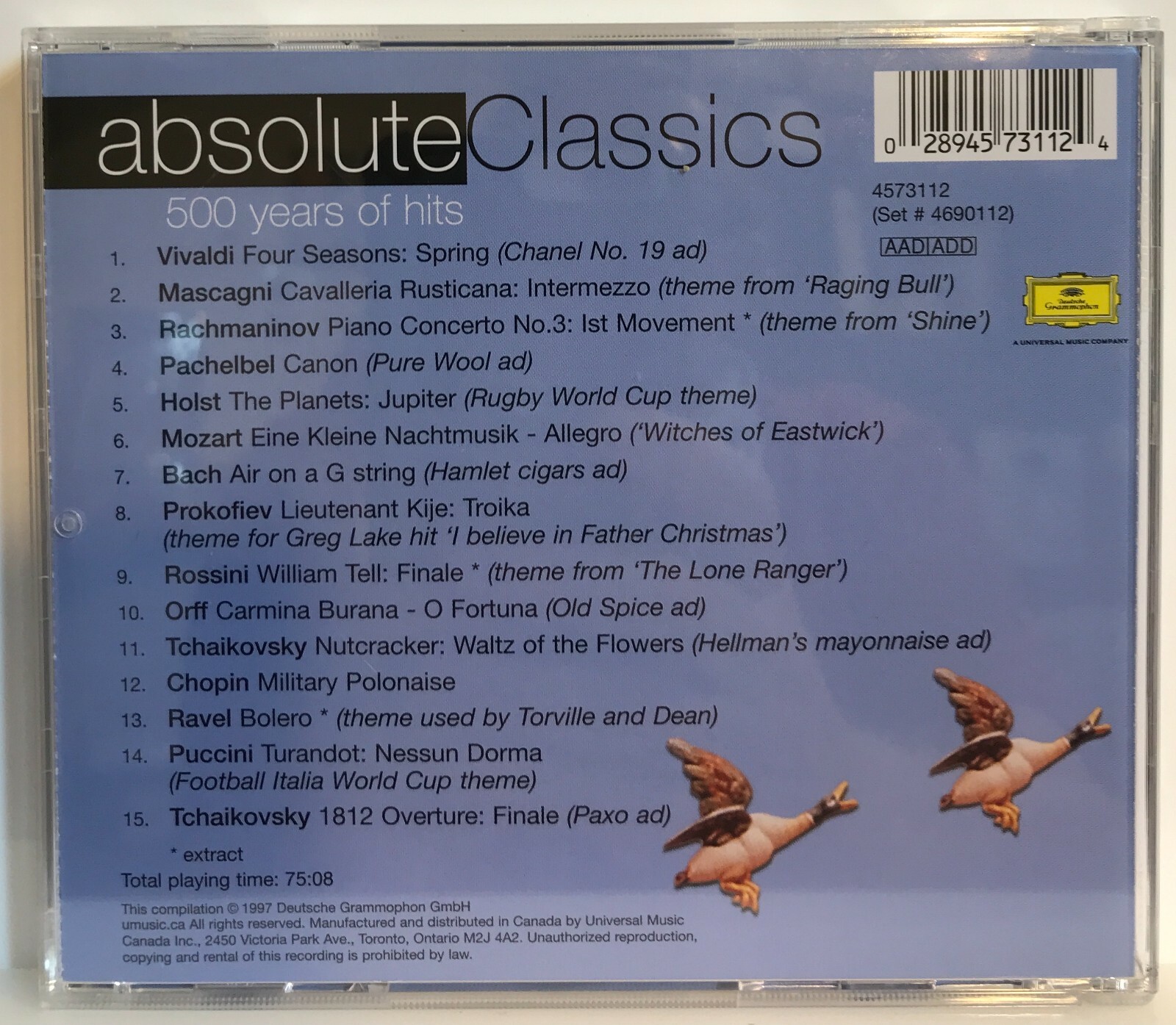 Absolute Classics - 500 Years of Hits Vol. 1 (CD 1997 Deutsche ...