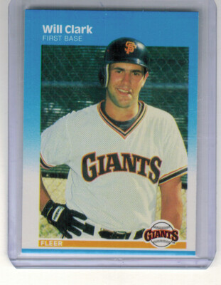 1987 Fleer Will Clark Rookie San Francisco Giants #269 Nrmt to Mint | eBay