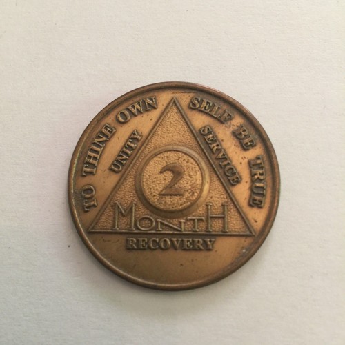 Vintage Alcoholics Anonymous AA 2 Month Metal Token | eBay
