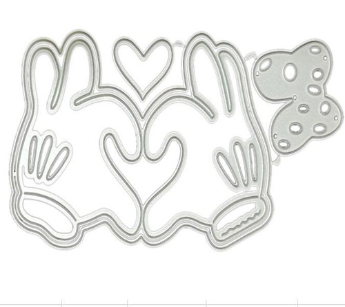 Loving Hands Shape Metal Cutting Dies DIY Scrapbooking Decoration ...