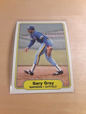 1982 Fleer #511 GARY GRAY Seattle Mariners Baseball Card, Outfielder ...